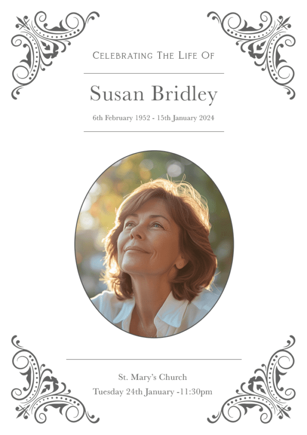 Choosing Fonts and Colours For A Funeral Order Of Service Booklet: A ...