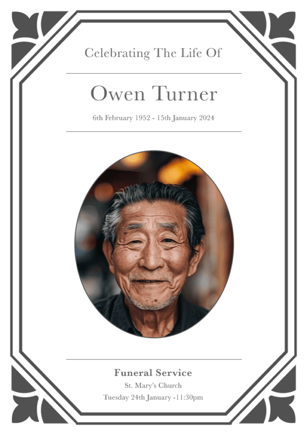 Themed Funeral Order Of Service Booklets: Creating a Lasting Impression ...