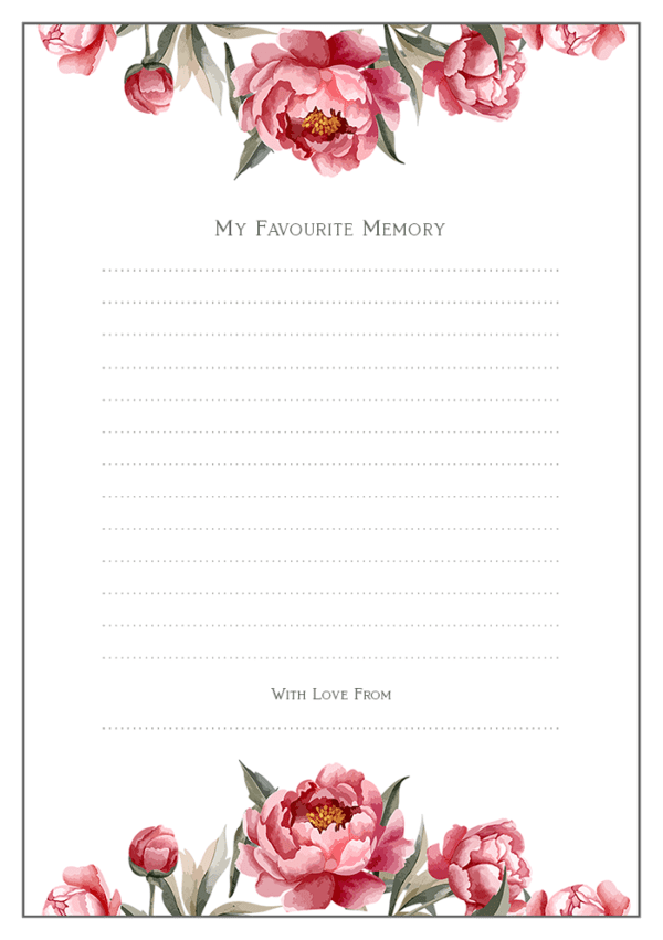 Designing A Funeral Share a Memory Card: Ideas and Inspiration - Iridis ...